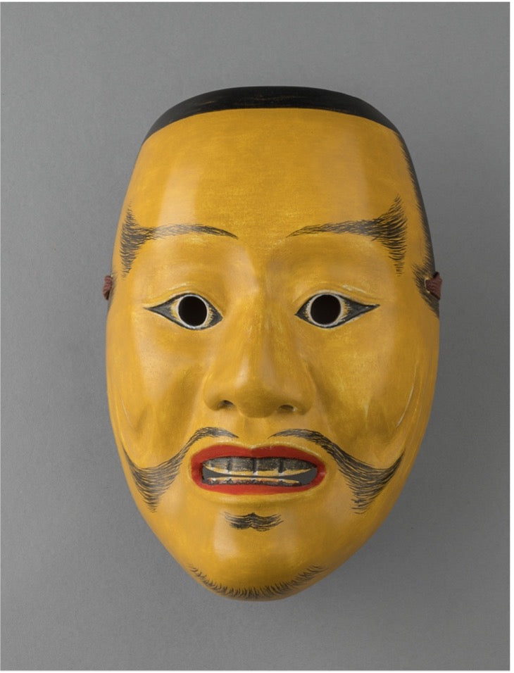 Noh Mask "Heida" - Middle-Aged Male Mask / 能面 平太(へいだ) 男面 – Sumi